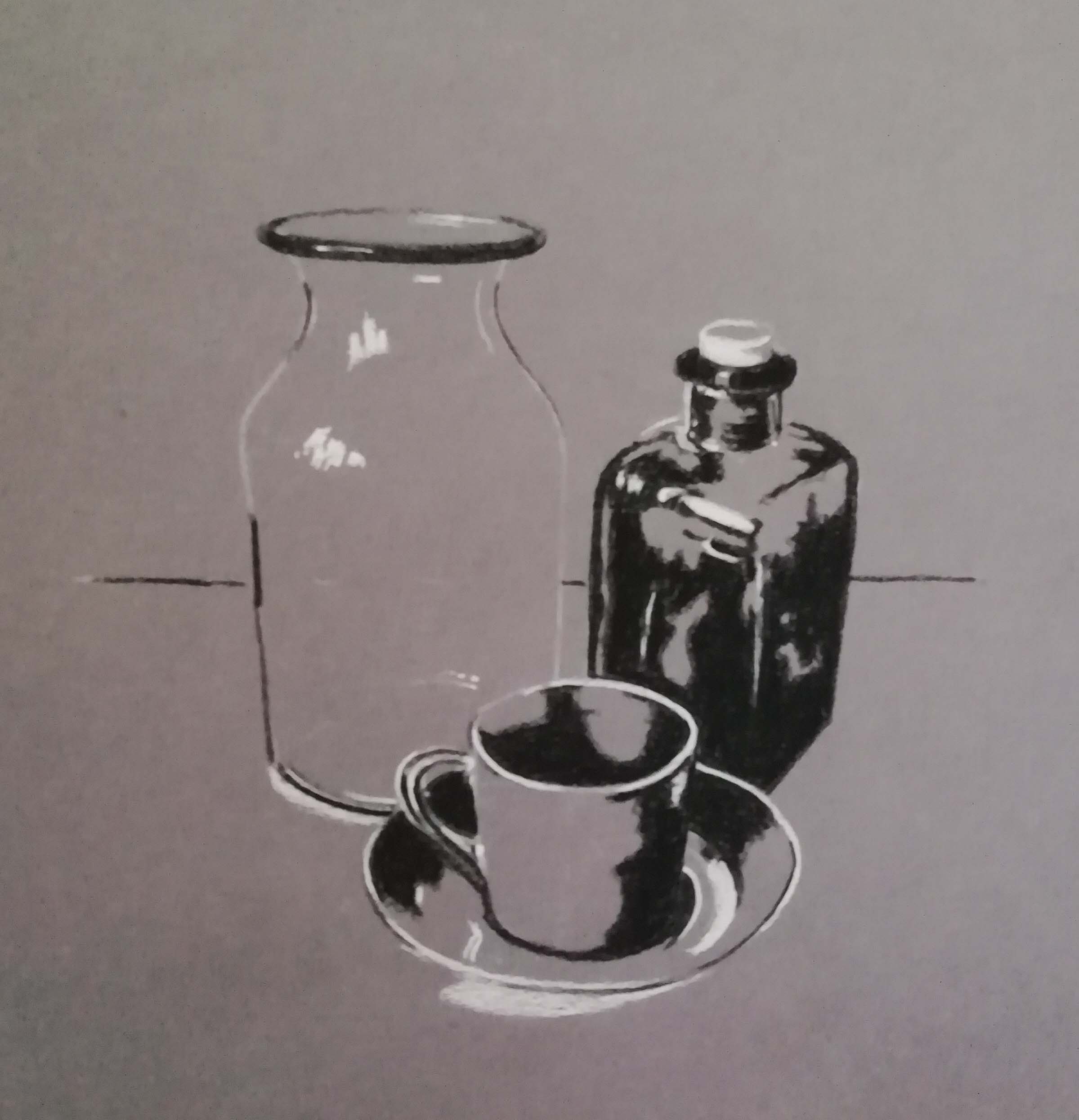 2-Colour Still Life – Oaklands Art Club